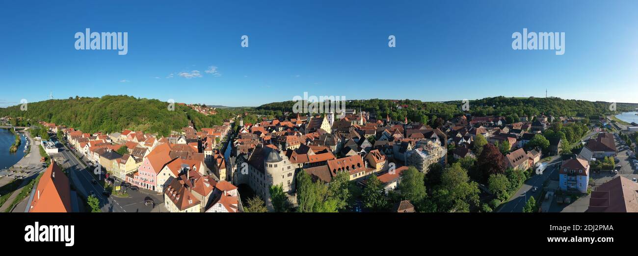 Aerial View Of Marktbreit Stock Photo - Alamy