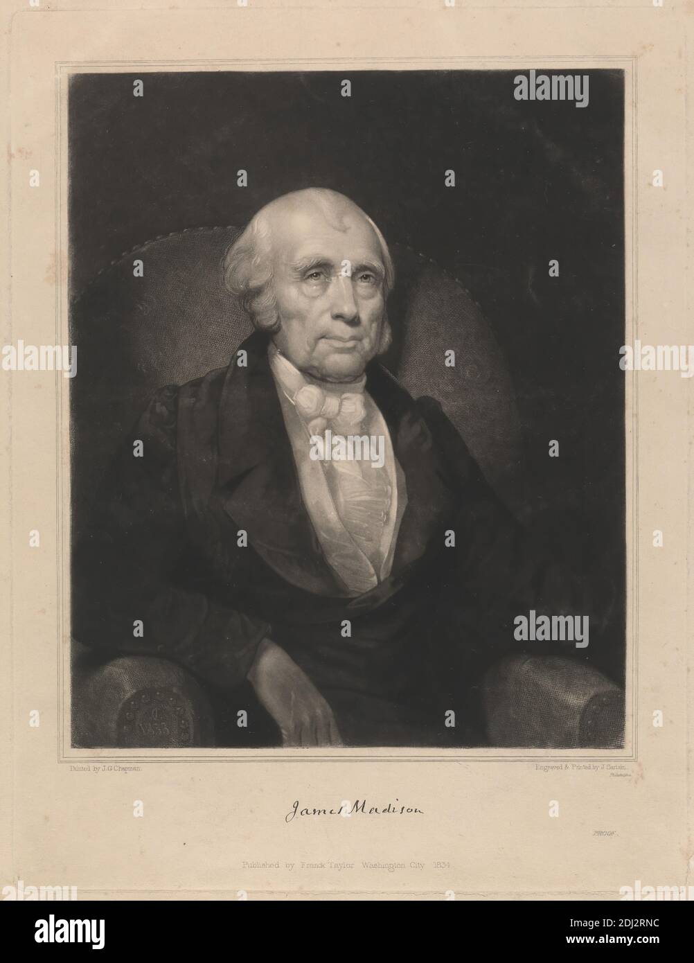 James madison portrait hi-res stock photography and images - Alamy