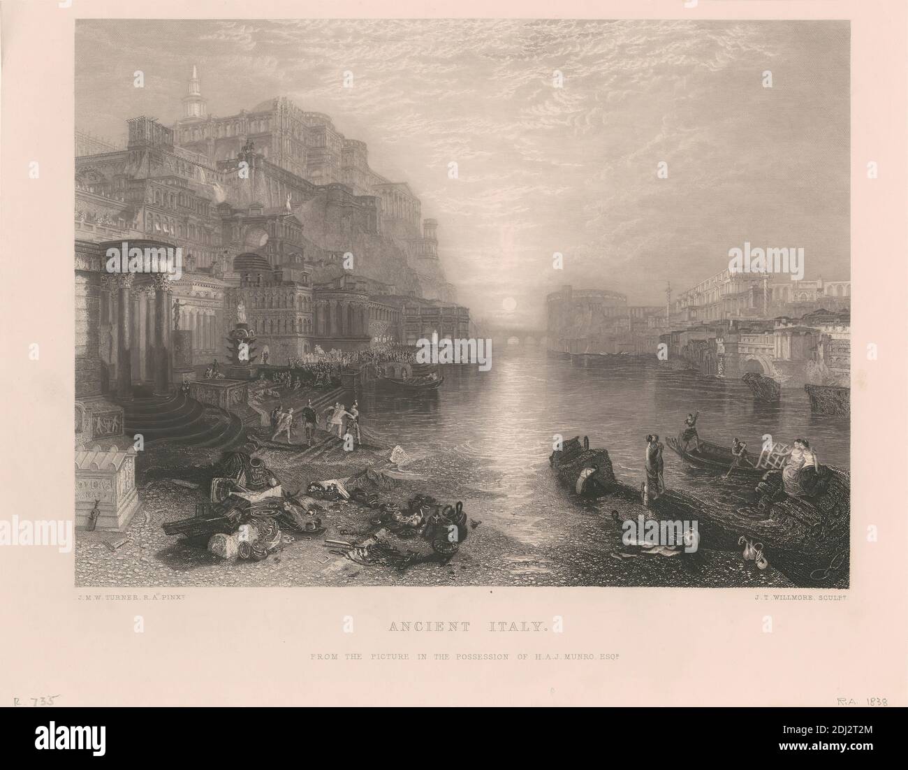 Ancient Italy, James T. Willmore, 1800–1863, British, after Joseph ...