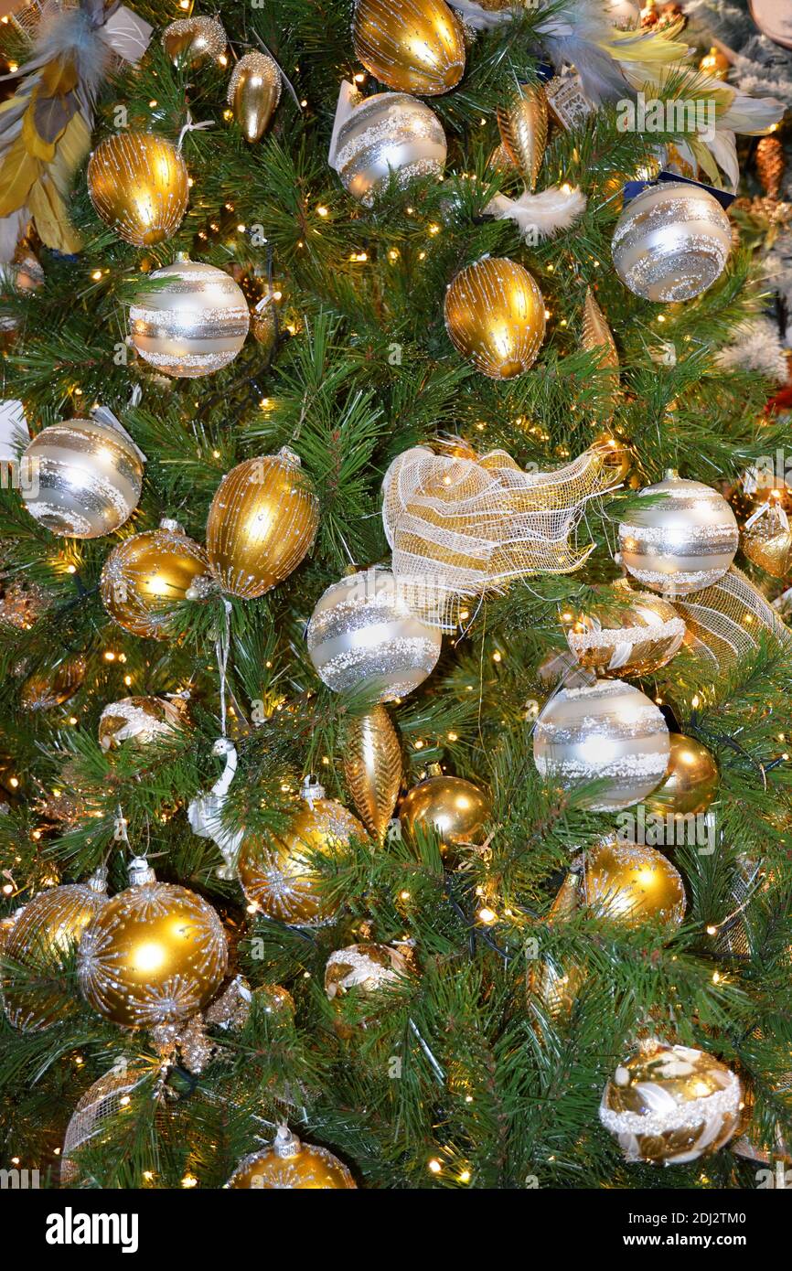 Poster silver christmas balls hi-res stock photography and images - Alamy