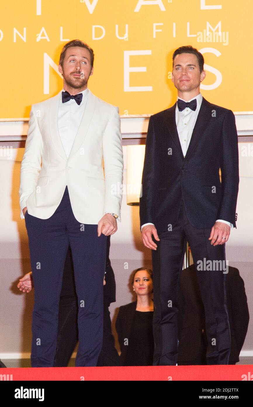 actor Ryan Gosling and actor Matt Bomer - CANNES 2016 - MONTEE DU FILM ...