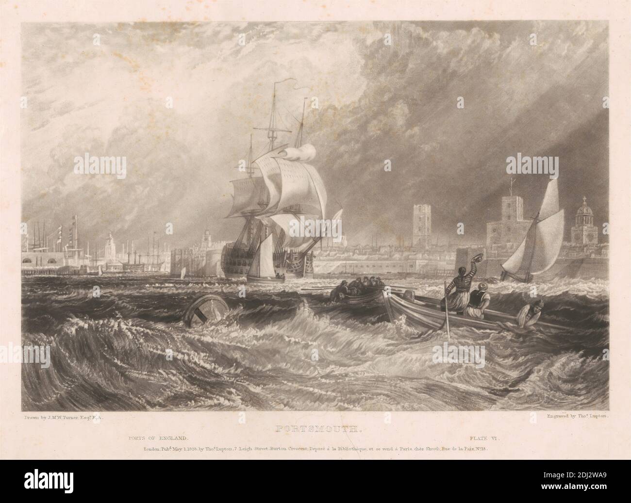 Portsmouth, Thomas Goff Lupton, 1791–1873, British, after Joseph ...