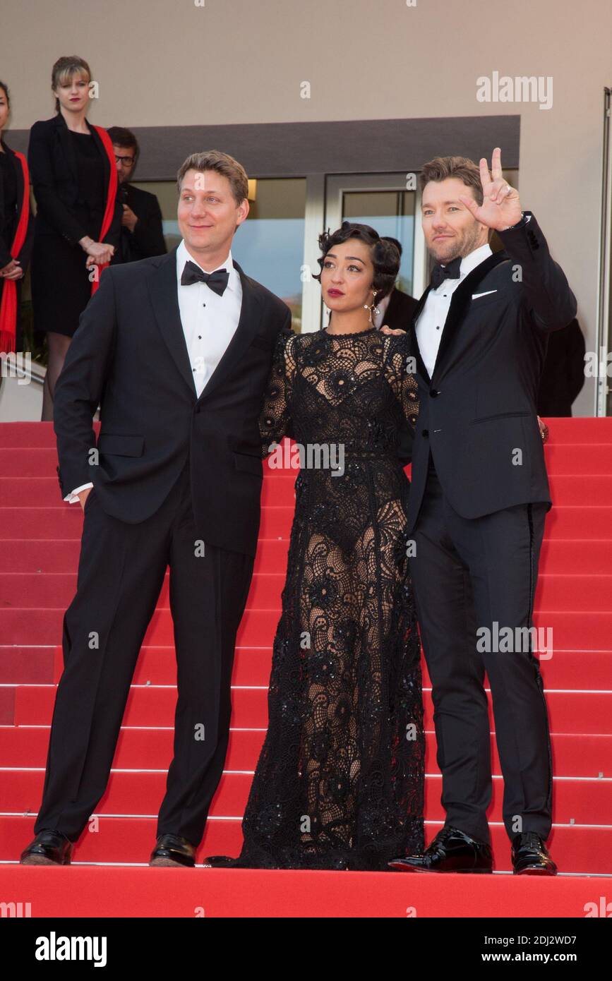 Jeff Nichols, actress Ruth Negga and actor Joel Edgerton - CANNES 2016 ...
