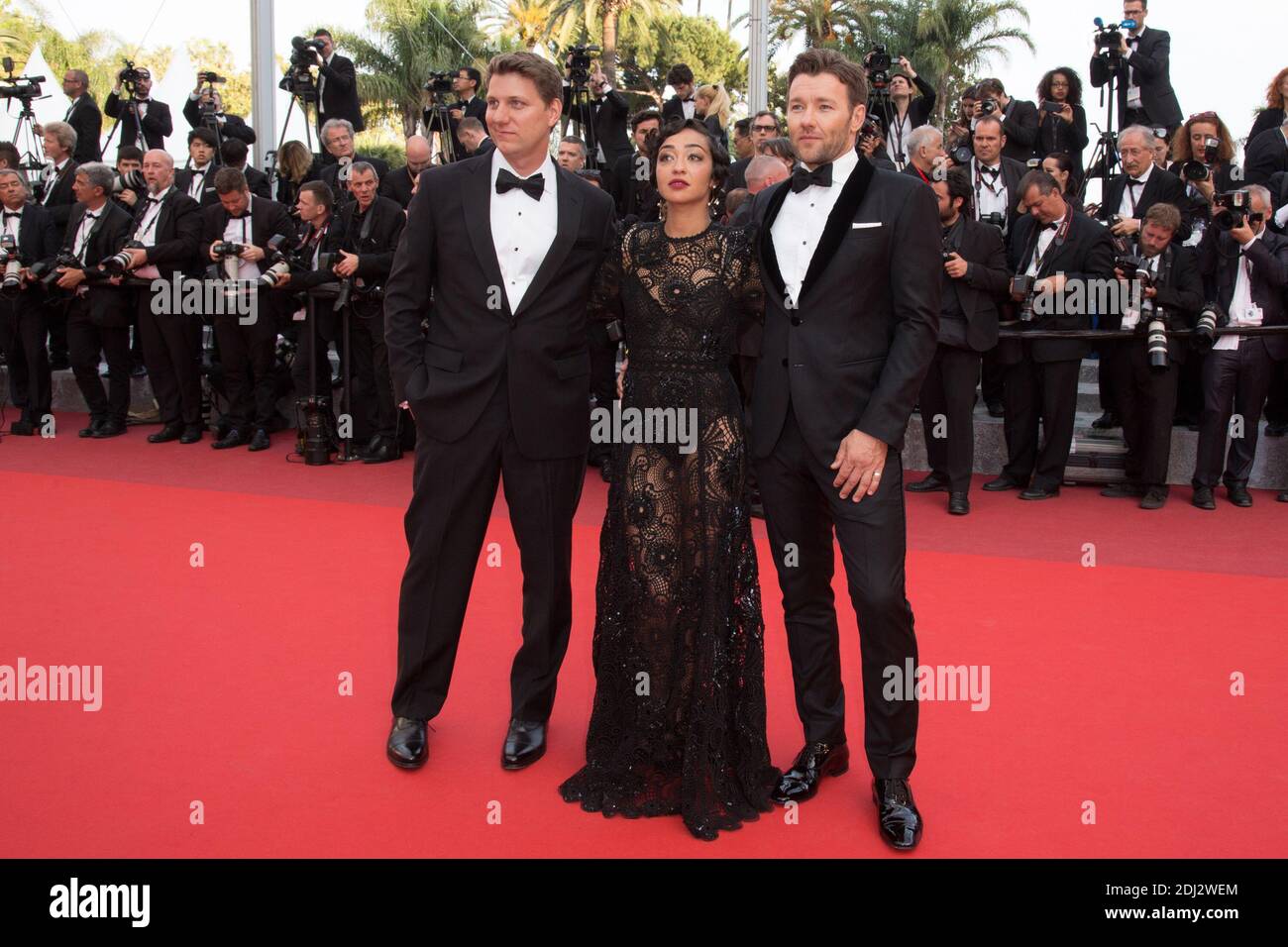 Jeff Nichols, actress Ruth Negga and actor Joel Edgerton - CANNES 2016 ...