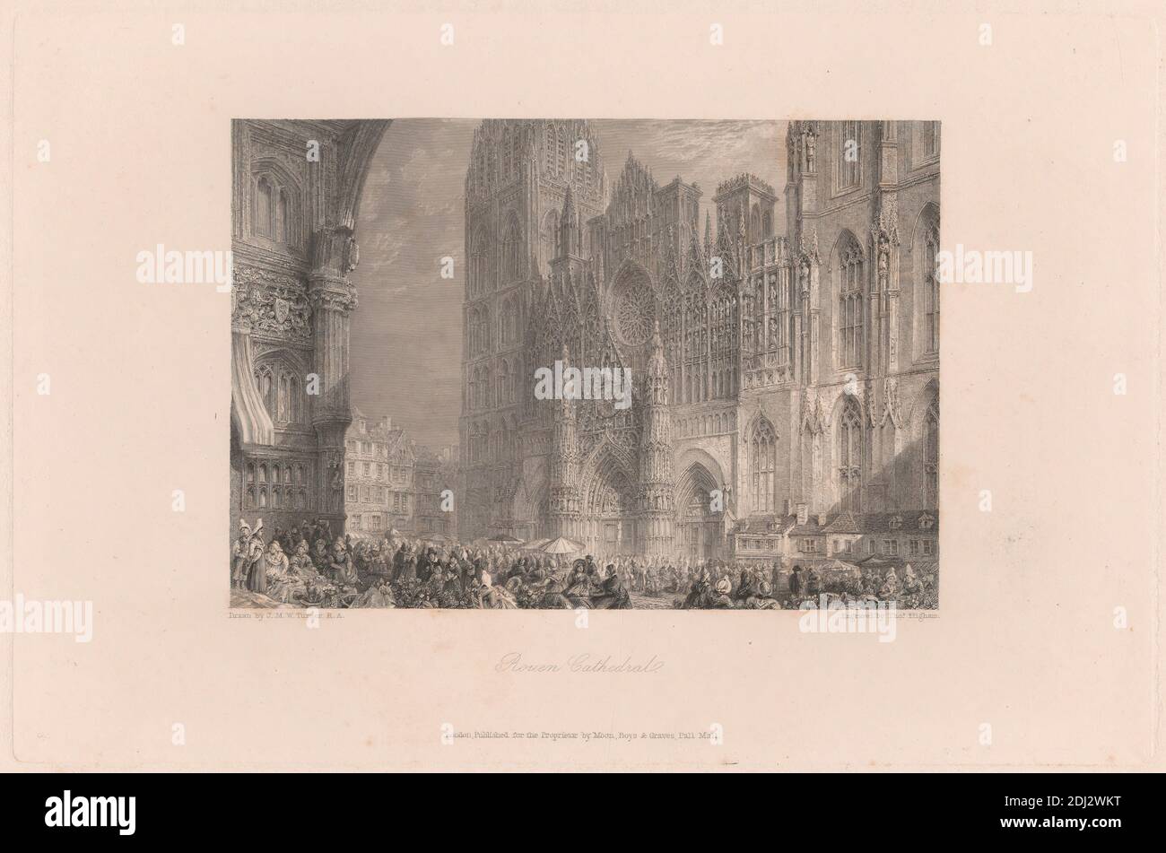 Rouen Cathedral, Thomas Higham, 1796–1844, British, after Joseph ...