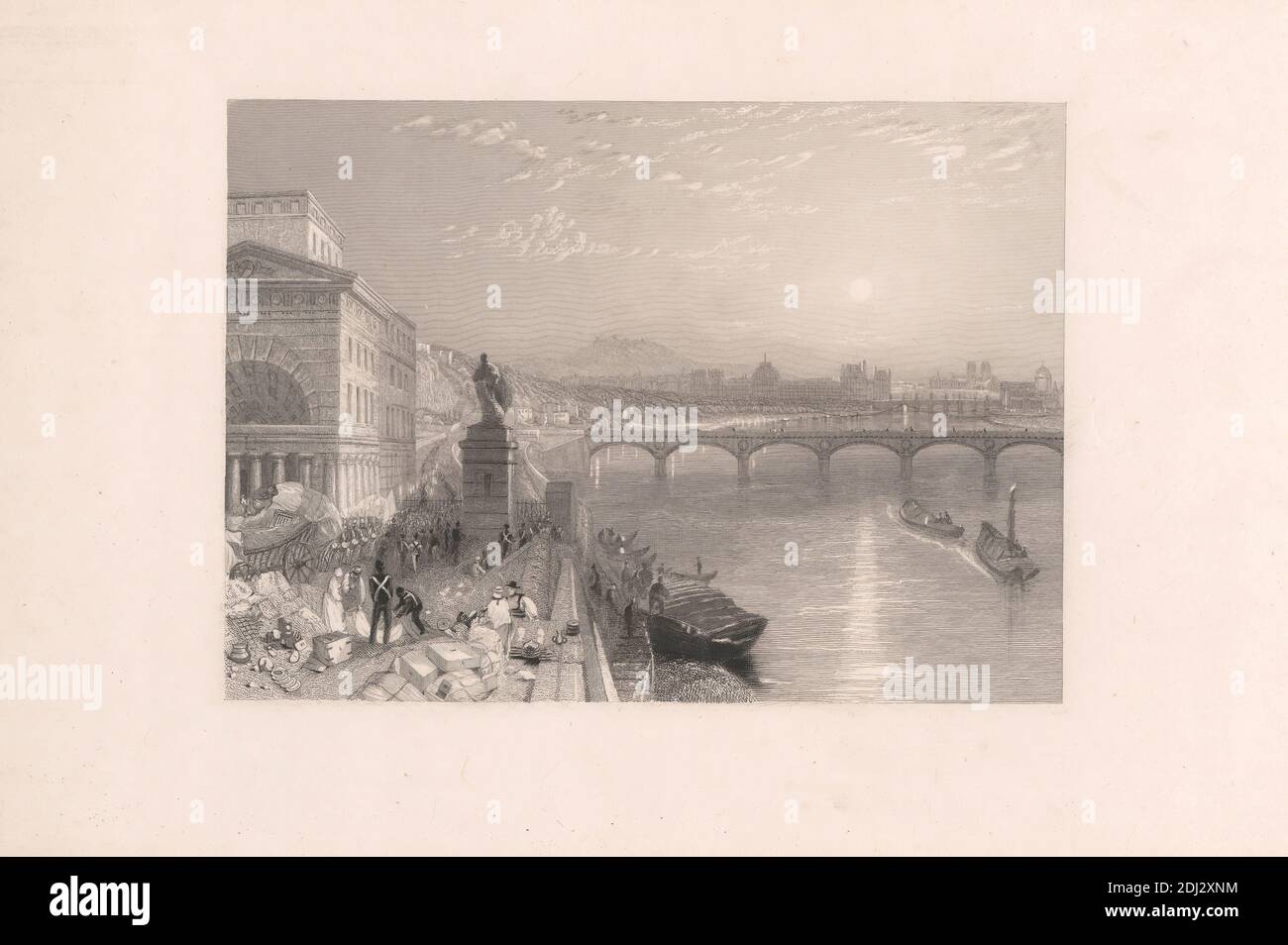 Paris from the Barriere de Passy, James T. Willmore, 1800–1863, British ...