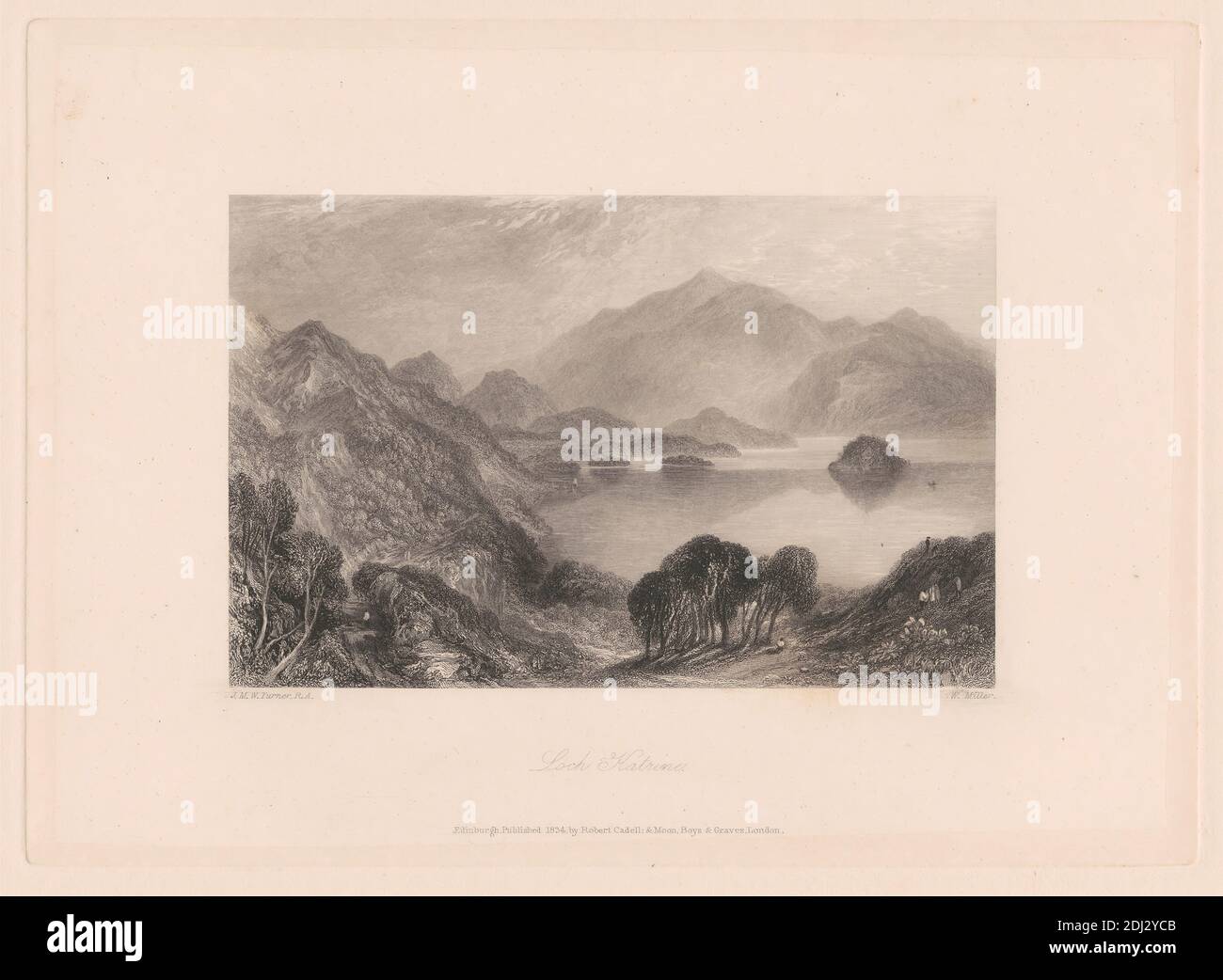 Loch Katrine, Print made by William Miller, 1796–1882, British, after ...