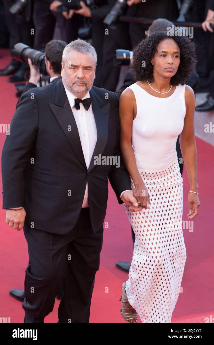 Luc Besson et sa femme Virginie Silla - CANNES 2016 - MONTEE DU FILM ...
