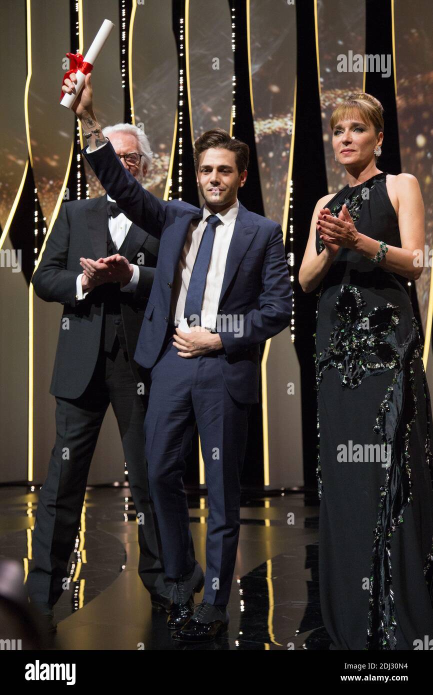 XAVIER DOLAN - GRAND PRIX - CANNES 2016 - CEREMONIE DE CLOTURE - PALMARES Photo by Nasser ...