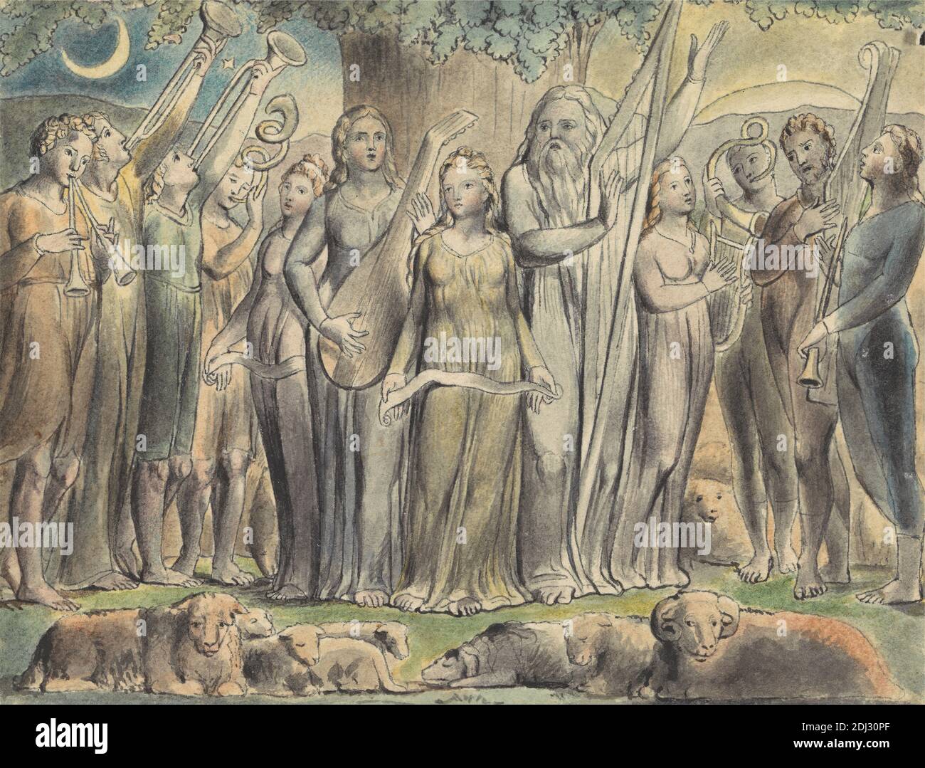 Job and His Wife Restored to Prosperity, circle of John Linnell, 1792 ...