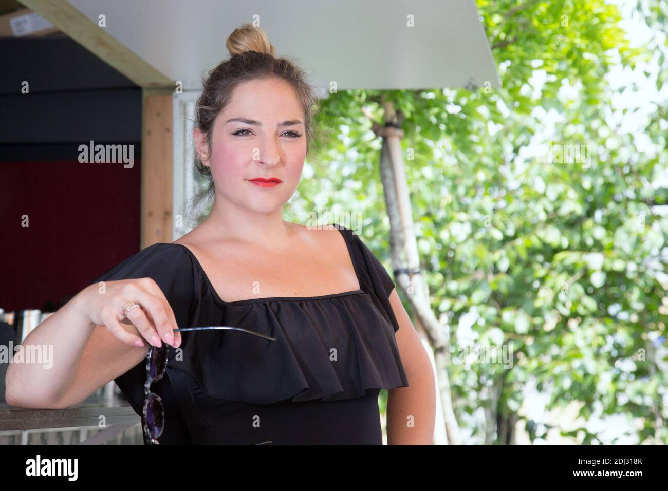 EXCLUSIF - RDV AVEC MARILOU BERRY AU TERRASS'' HOTEL Photo by Nasser Berzane/ABACAPRESS.COM ...