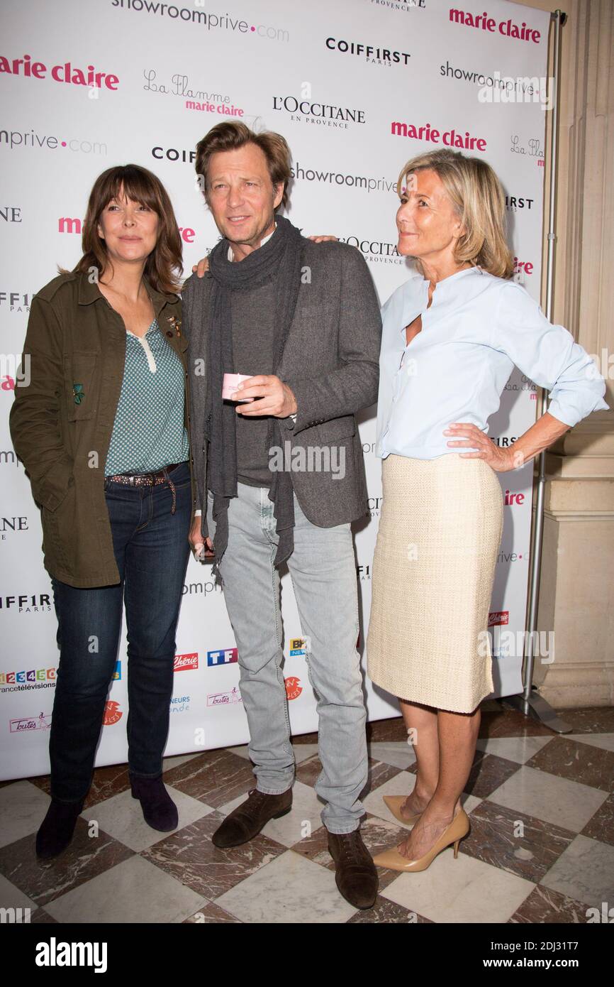 TINA KIEFFER, LAURENT DELAHOUSSE, CLAIRE CHAZAL - CONFERENCE DE PRESSE 'LA FLAMME MARIE CLAIRE ...