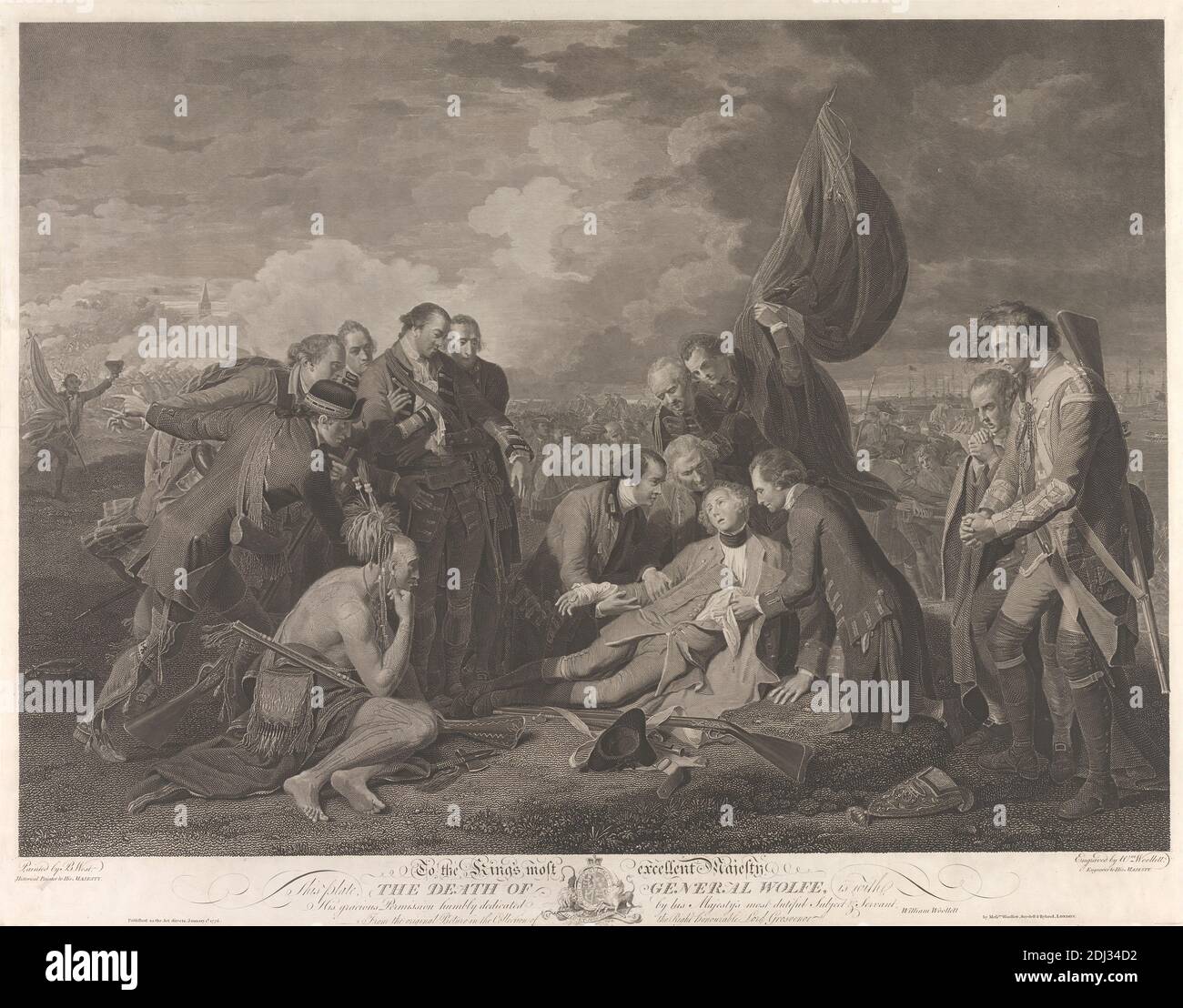 The Death of General Wolfe, William Woollett, 1735–1785, British, after ...