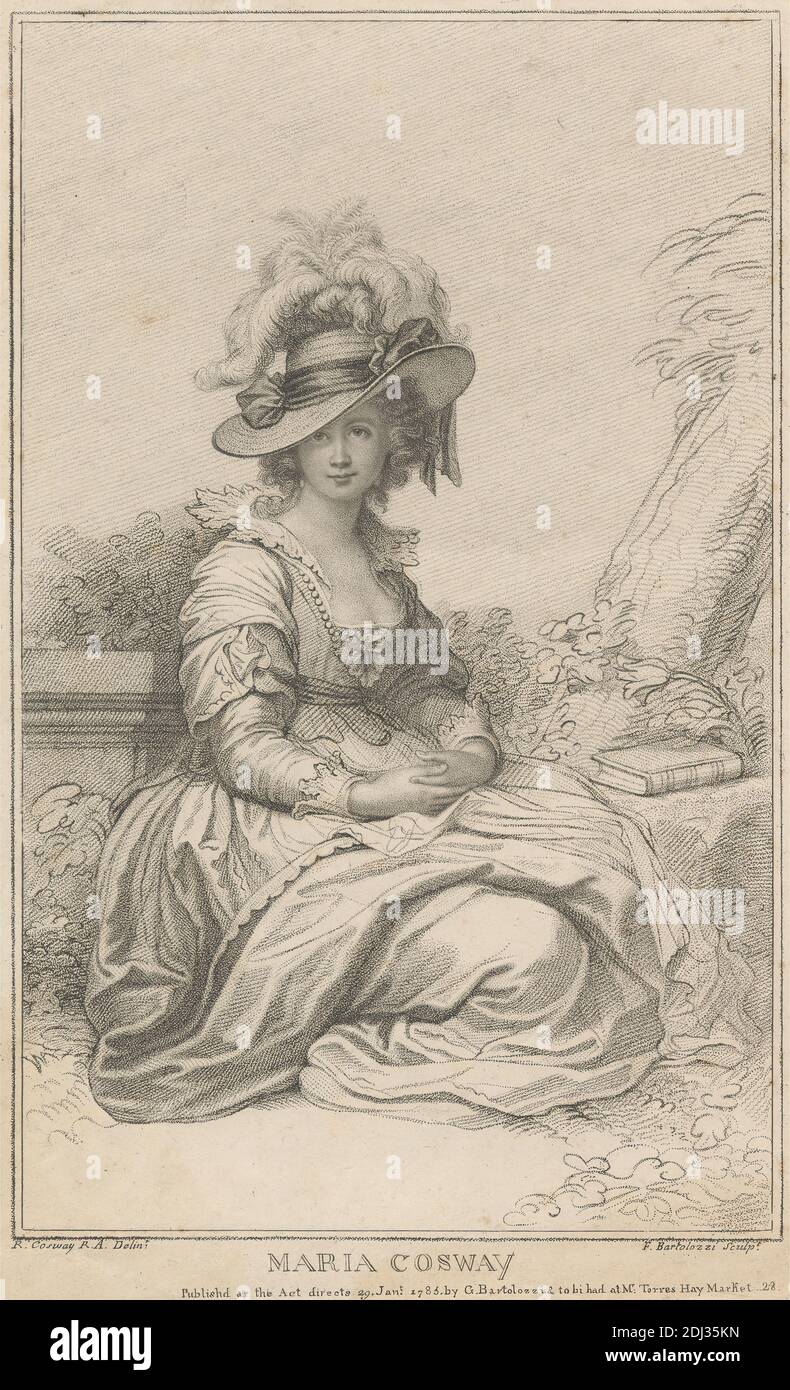 Maria Cosway, Print made by Francesco Bartolozzi RA, 1728–1815, Italian ...