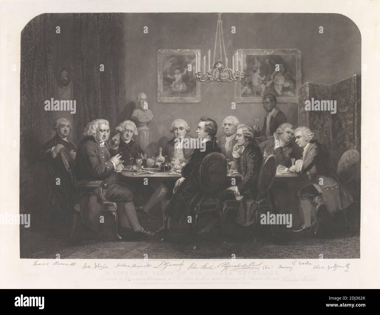 Literary party at sir joshua reynolds hi-res stock photography and ...