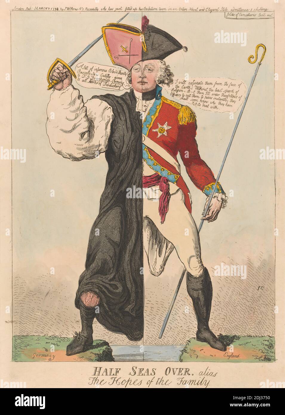 Half Seas Over, Alias the Hopes of the Family, Isaac Cruikshank, 1756 ...