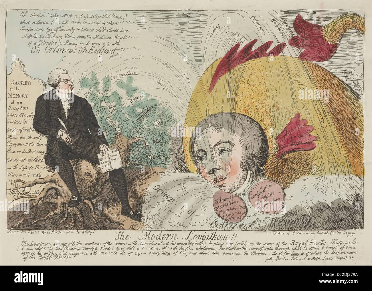 The Modern Leviathan!!, Isaac Cruikshank, 1756–1810, British, 1796 ...