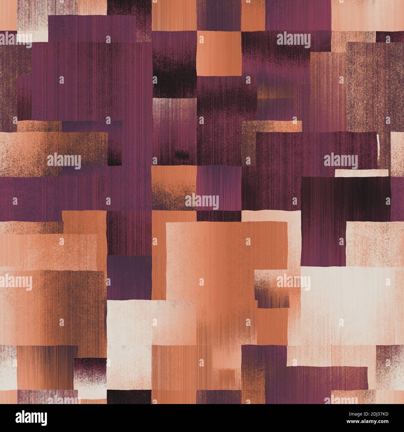 Seamless rectangle geo tile mosaic pattern swatch Stock Photo - Alamy