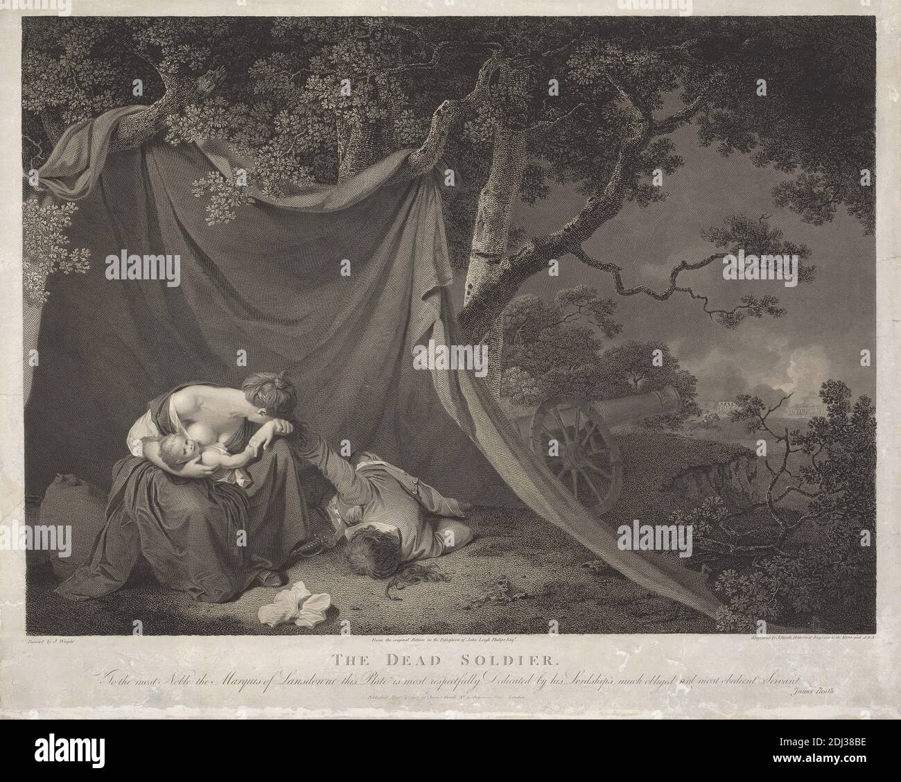 The Dead Soldier, James Heath, 1757–1834, British, after Joseph Wright ...