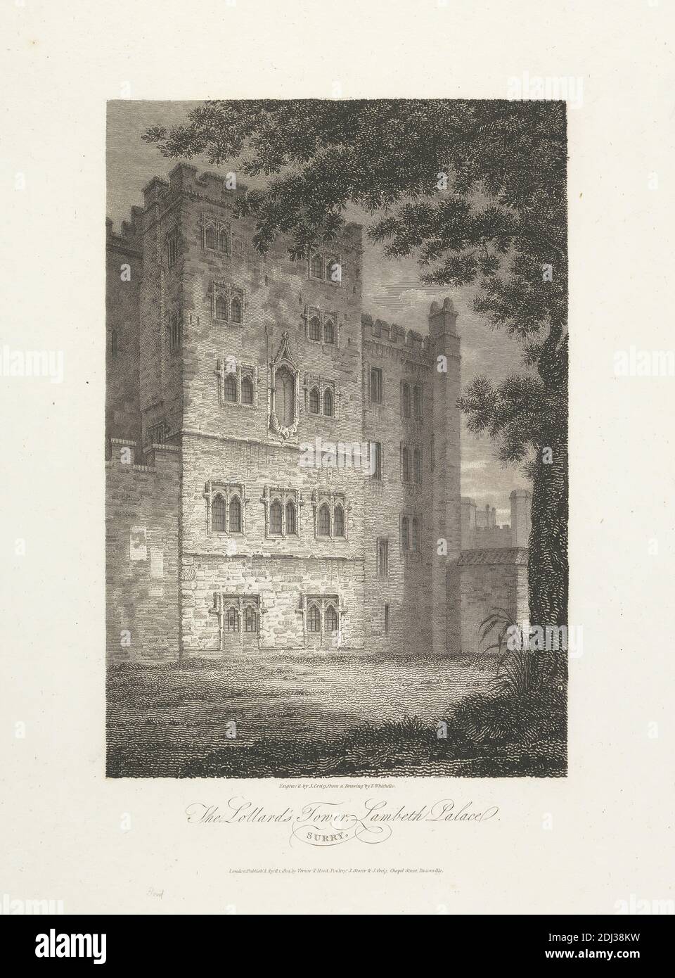 The Lollard's Tower, Lambeth Palace, John Greig, active 1800–1853 ...