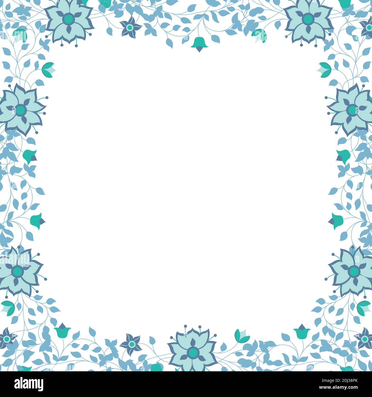 floral frame soft colors on white background Stock Vector Image & Art ...