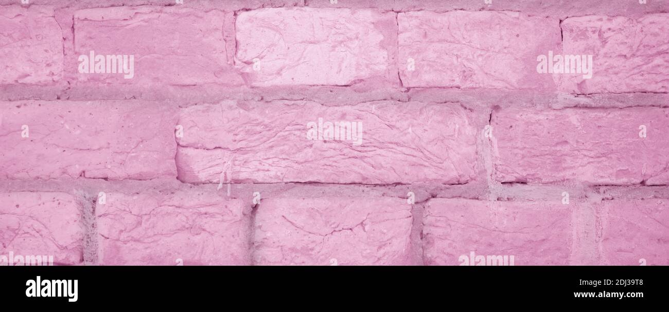Pink brick wall. Brick texture in a delicate shade Stock Photo - Alamy
