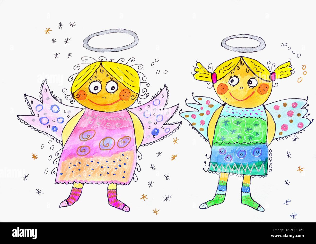 Angel Children Drawing