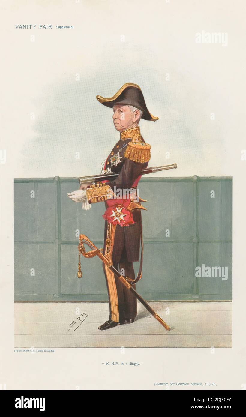 Vanity Fair: Military and Navy; '40 H.P. in a Dinghy', Admiral Sir ...