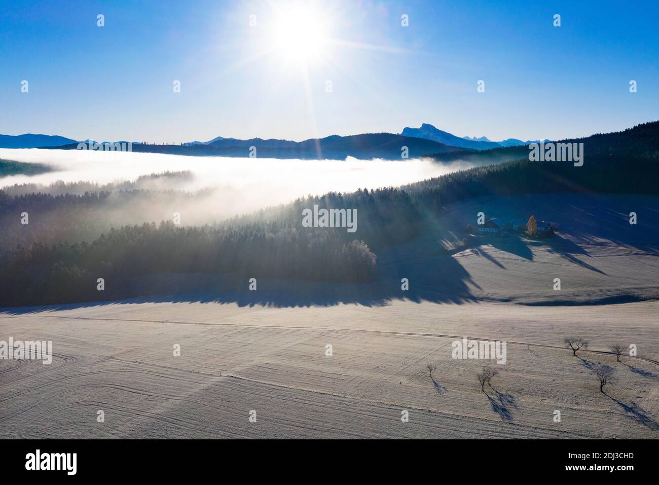 Aerial view of atmospheric inversion hi-res stock photography and ...