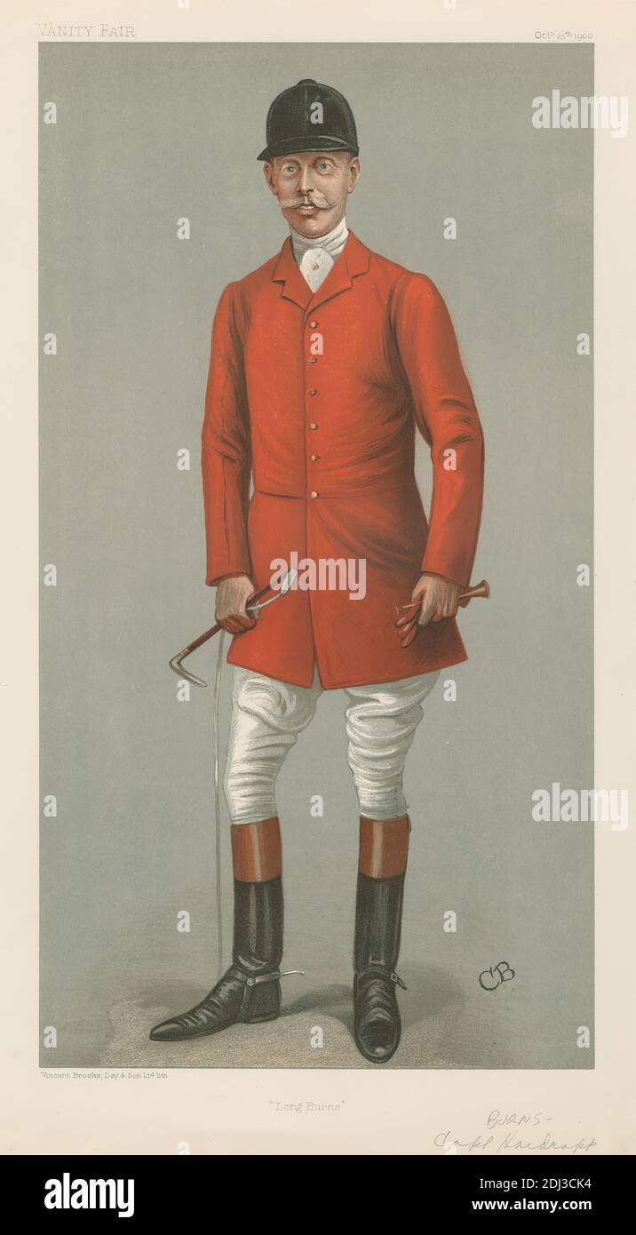 Vanity Fair - Fox Hunters. 'Long Burns.' Captain 'Tommy' Burns-Hartopp ...