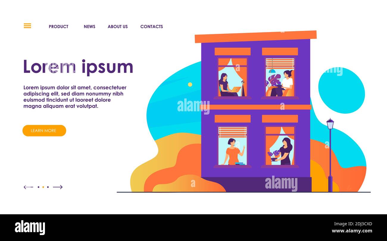 Apartment Building Exterior Neighbour High Resolution Stock Photography ...