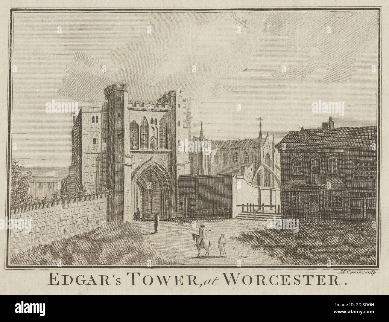 Edgar's Tower at Worcester, Print made by M. Coote, active 1876, after ...