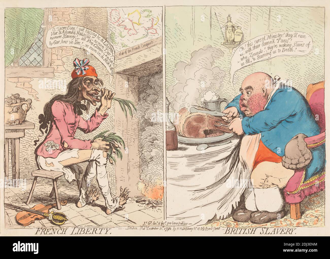 French Liberty - British Slavery, James Gillray, 1757–1815, British ...