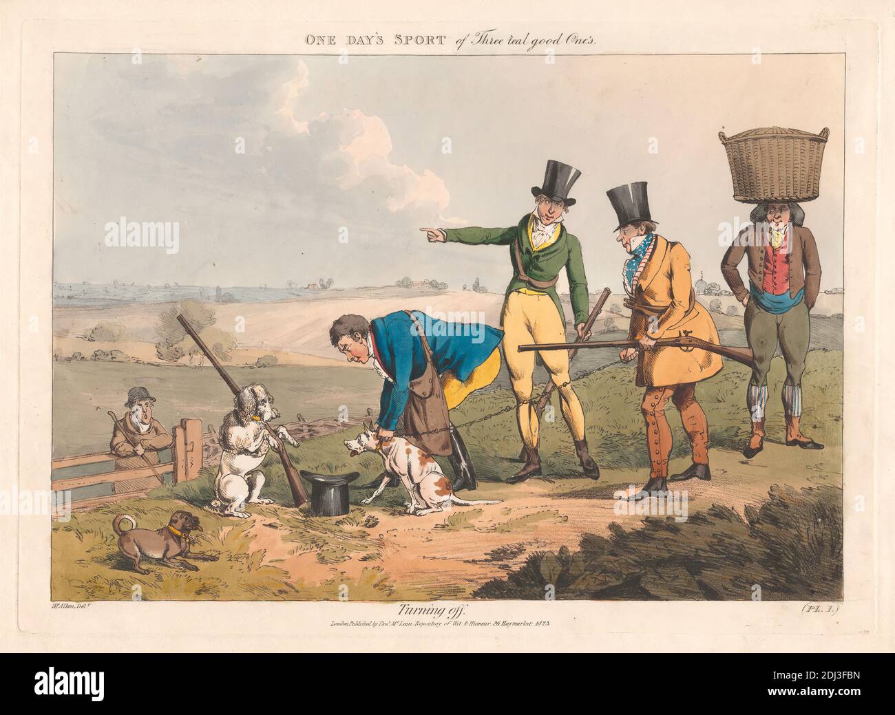 Set of six with printed wrapper, and title-page: Shooting, or One Day's ...