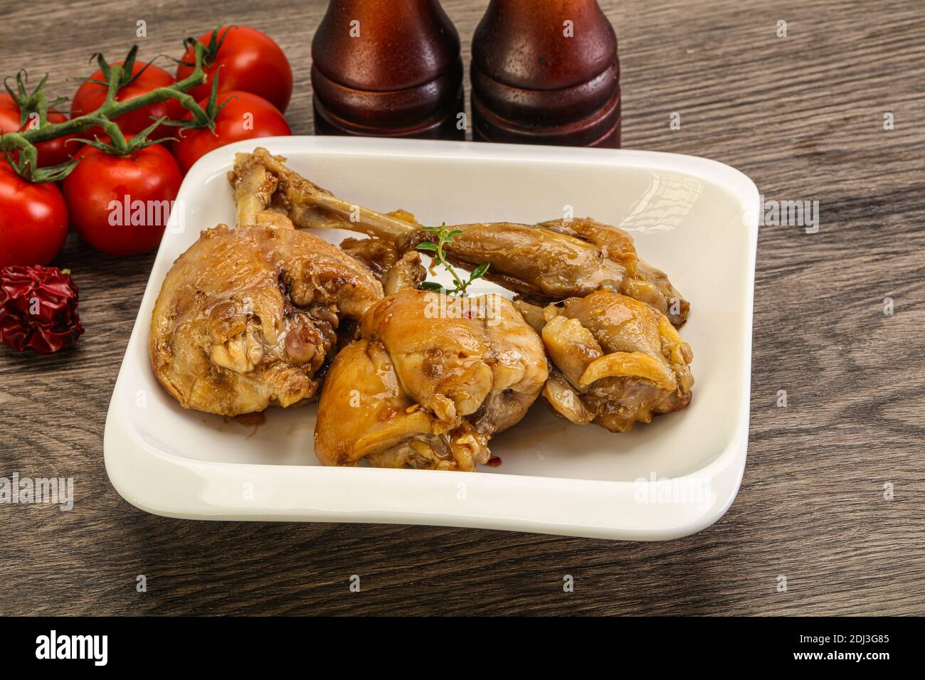 Rabbit stew in sweet and spicy sauce Stock Photo - Alamy