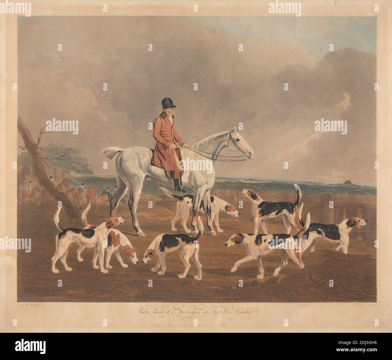 Fox Hunting: The Earl of Darlington and His Fox Hounds, John Dean, 1754 ...