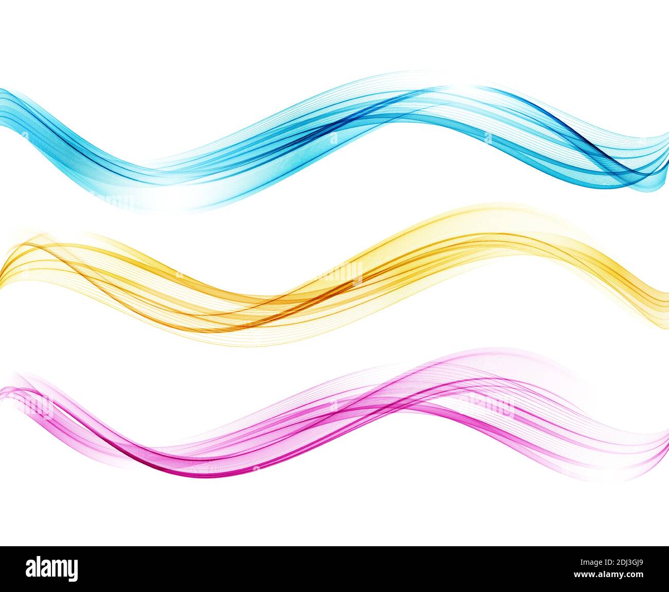 Set Of Color Abstract Wave Design Element Stock Vector Image And Art Alamy