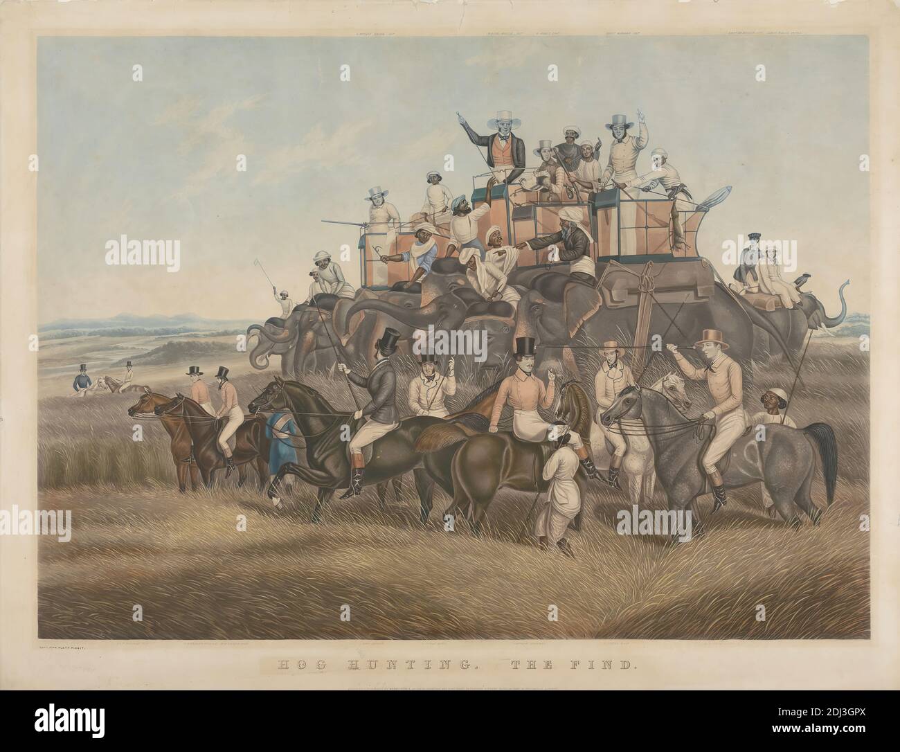 Hog Hunting: The Find, S. W. Fores, 1785–1825, after Capt. John Platt ...