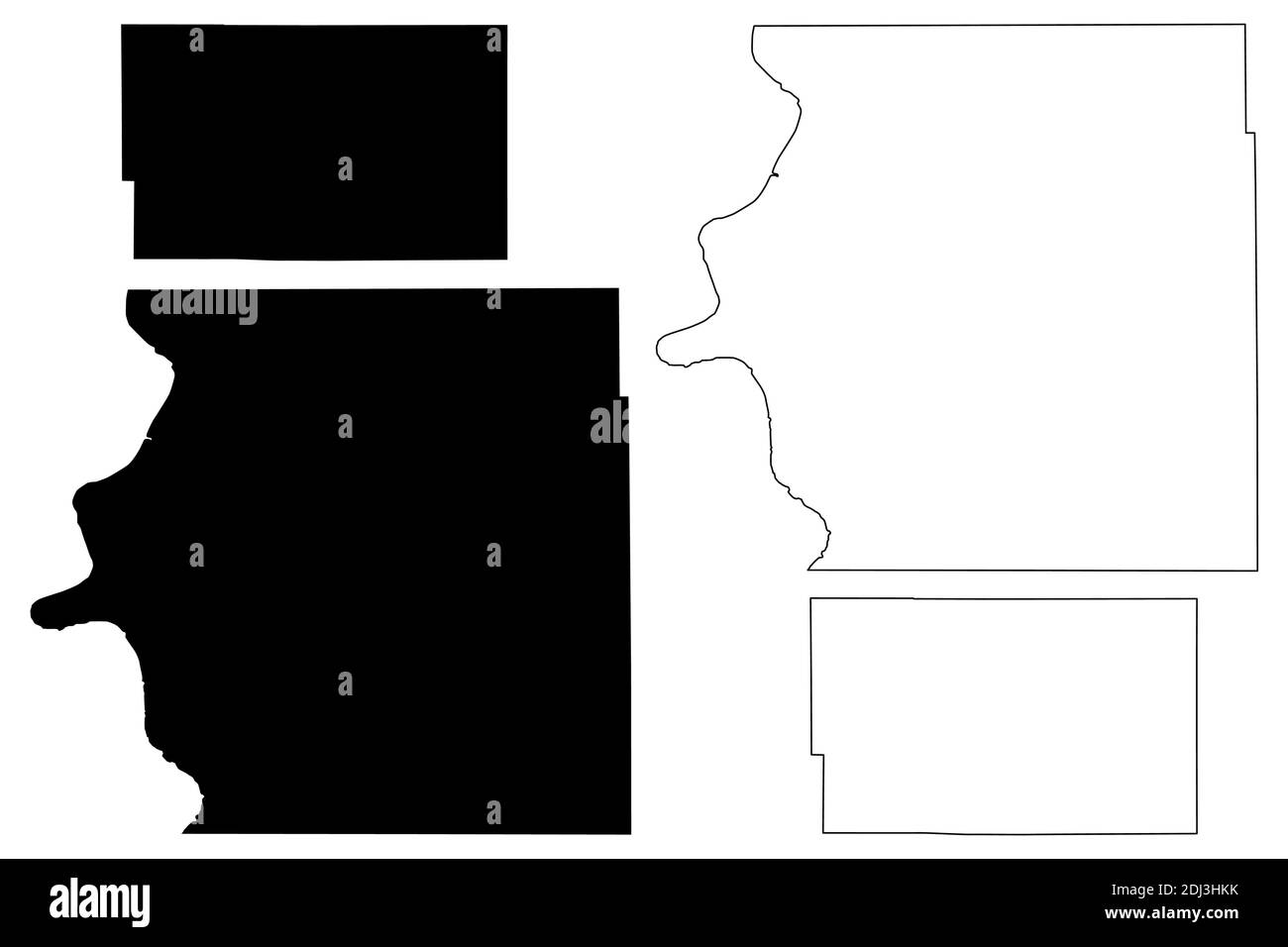 Brule and Bennett County, State of South Dakota (U.S. county, United ...