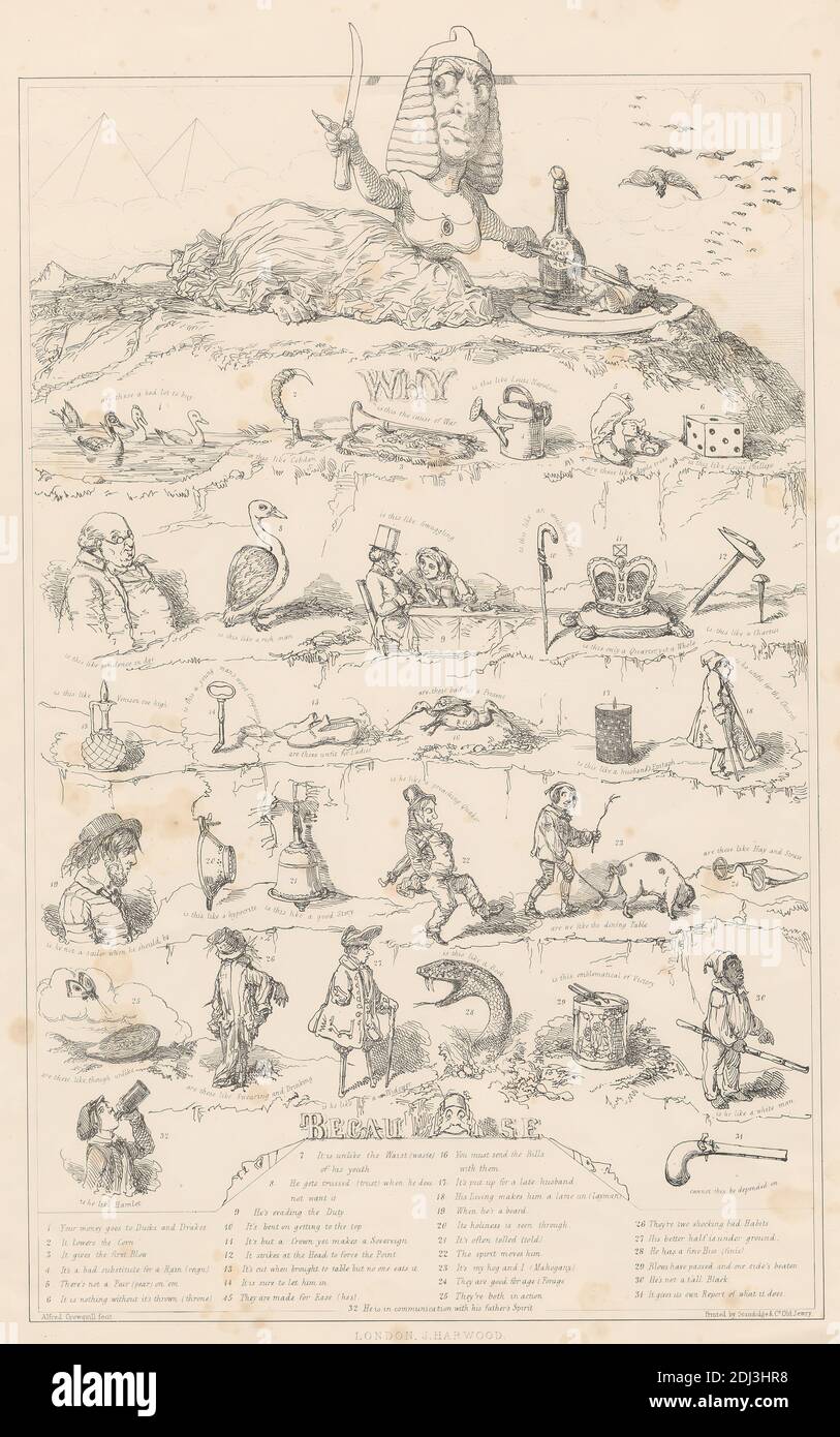 Why... Because..., Print made by Alfred Henry Forrester, 1804–1872 ...