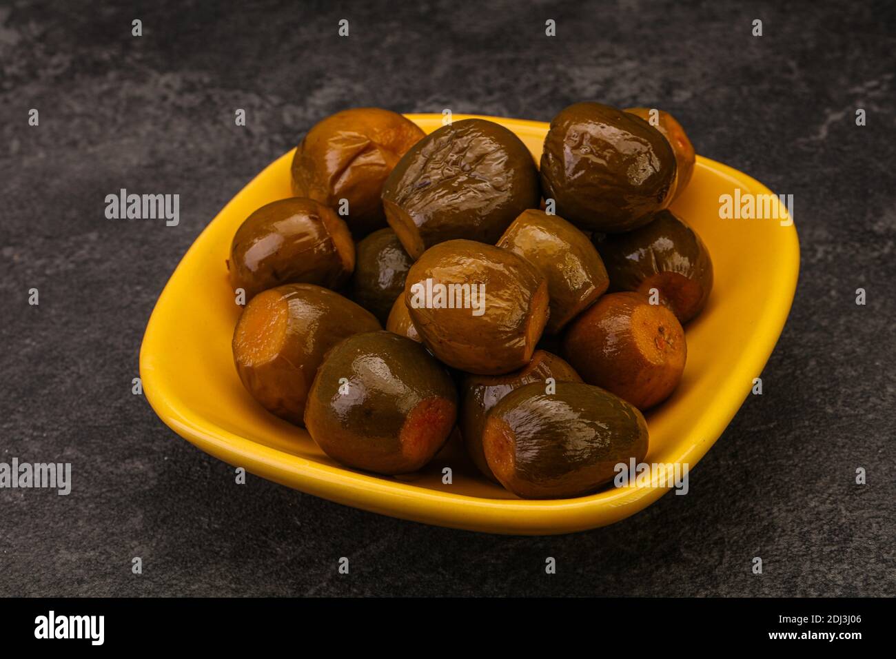 Marinated feijoa fruit in the bowl Stock Photo - Alamy
