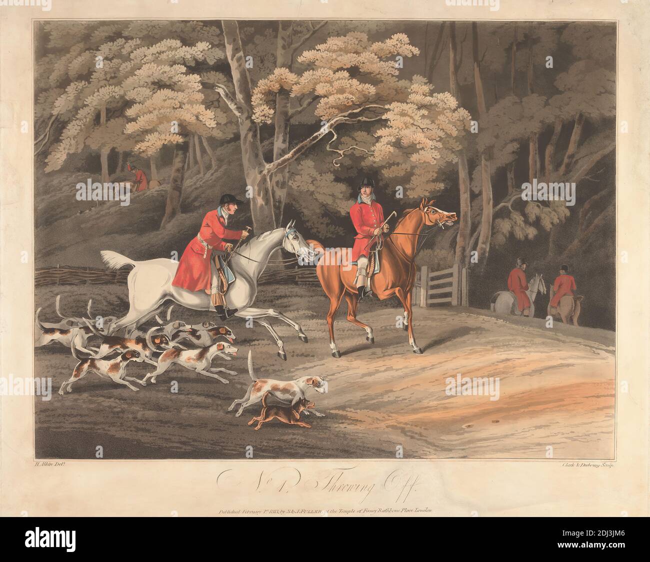 Set of Four - Fox-hunting: Throwing Off, Matthew Dubourg, ( and Clark ...