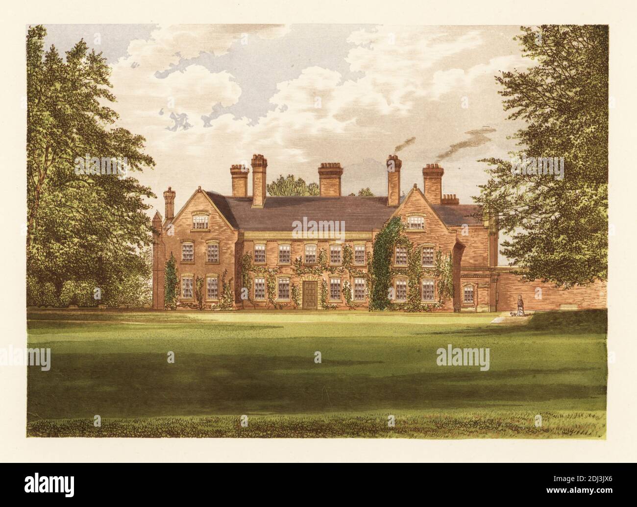 Nether Hall, Suffolk, England. Queen Anne-style house renovated by Sir ...