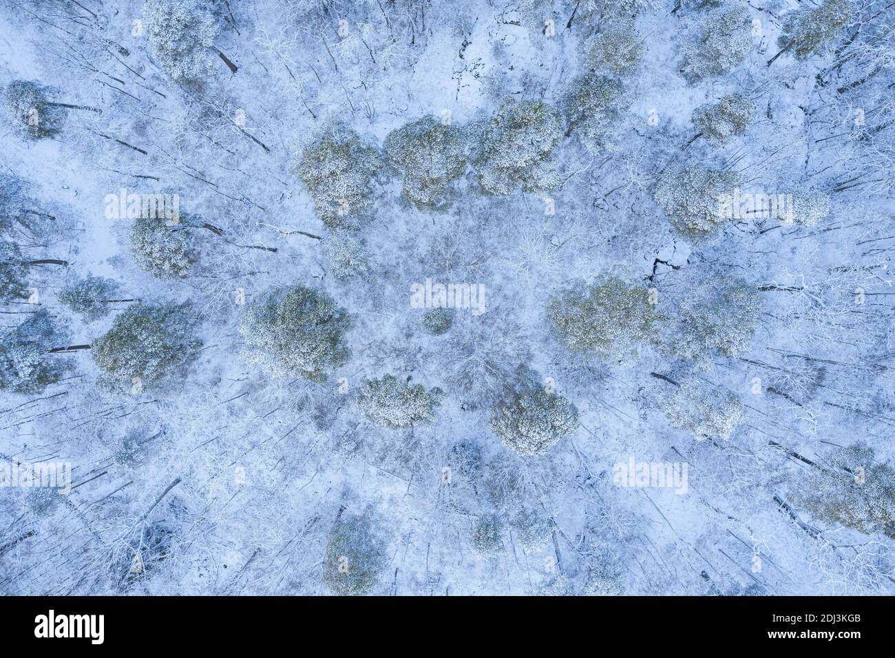 Aerial winter snow hi-res stock photography and images - Alamy