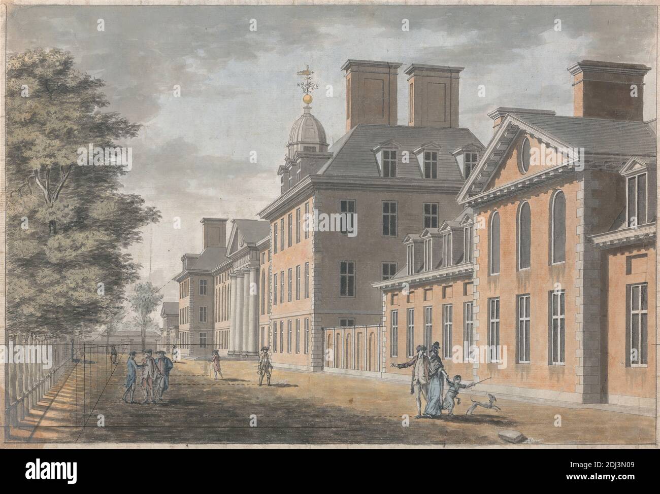 A View of the North Front of Chelsea Hospital, Thomas Malton, 1726–1801 ...