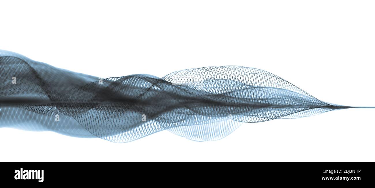 Modern Abstract Wireframe Grid Structure Virtual Background Audio Soundwaves Science Or Data