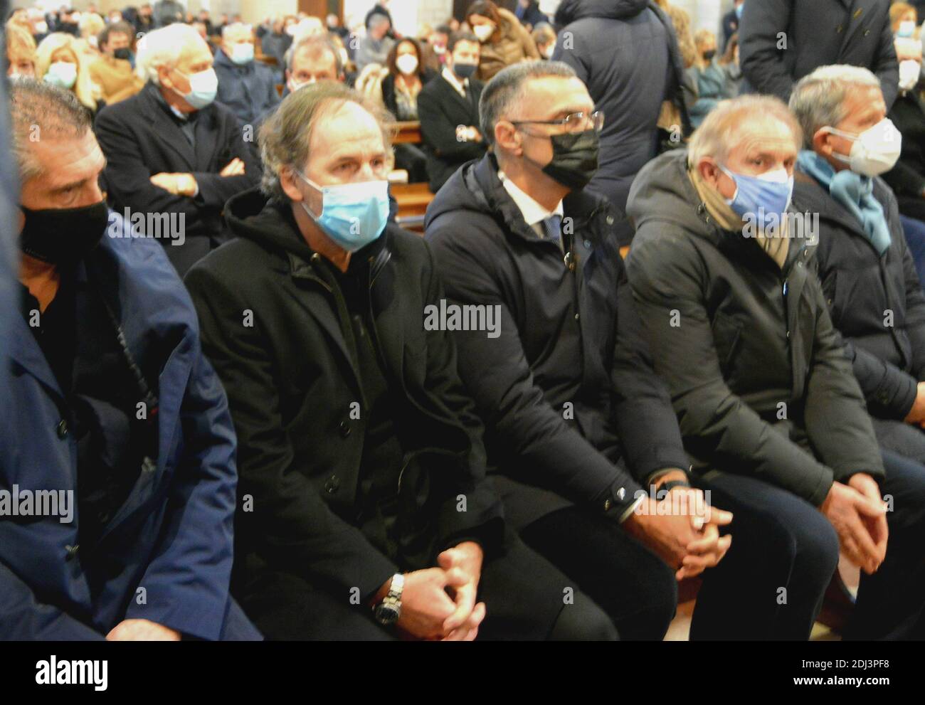 Vicenza, Italy. 12th Dec, 2020. Funeral of Paolo Rossi at the cathedral ...