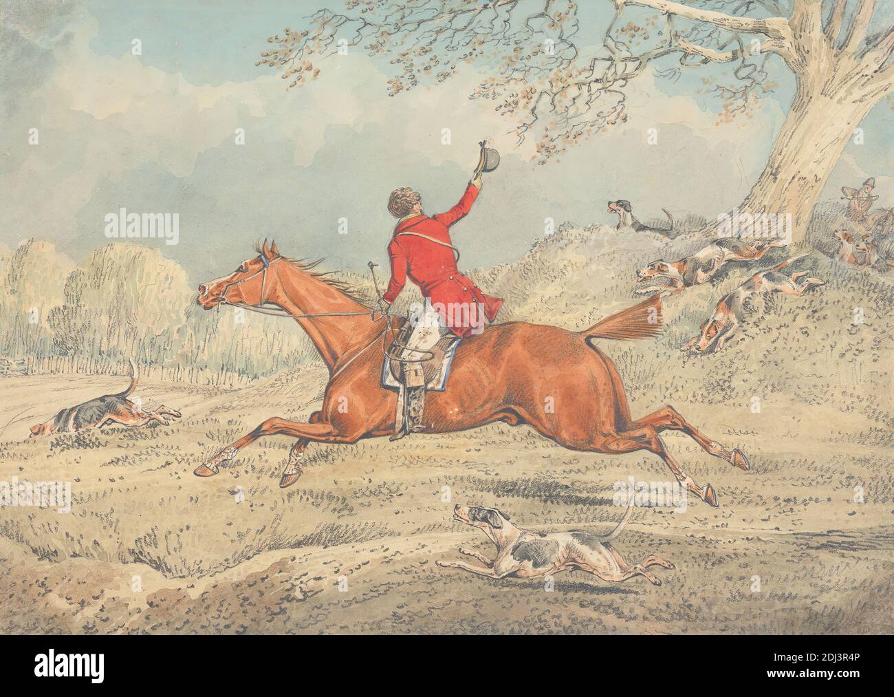 The Huntsman, Galloping to Left and Encouraging Hounds, Henry Thomas ...