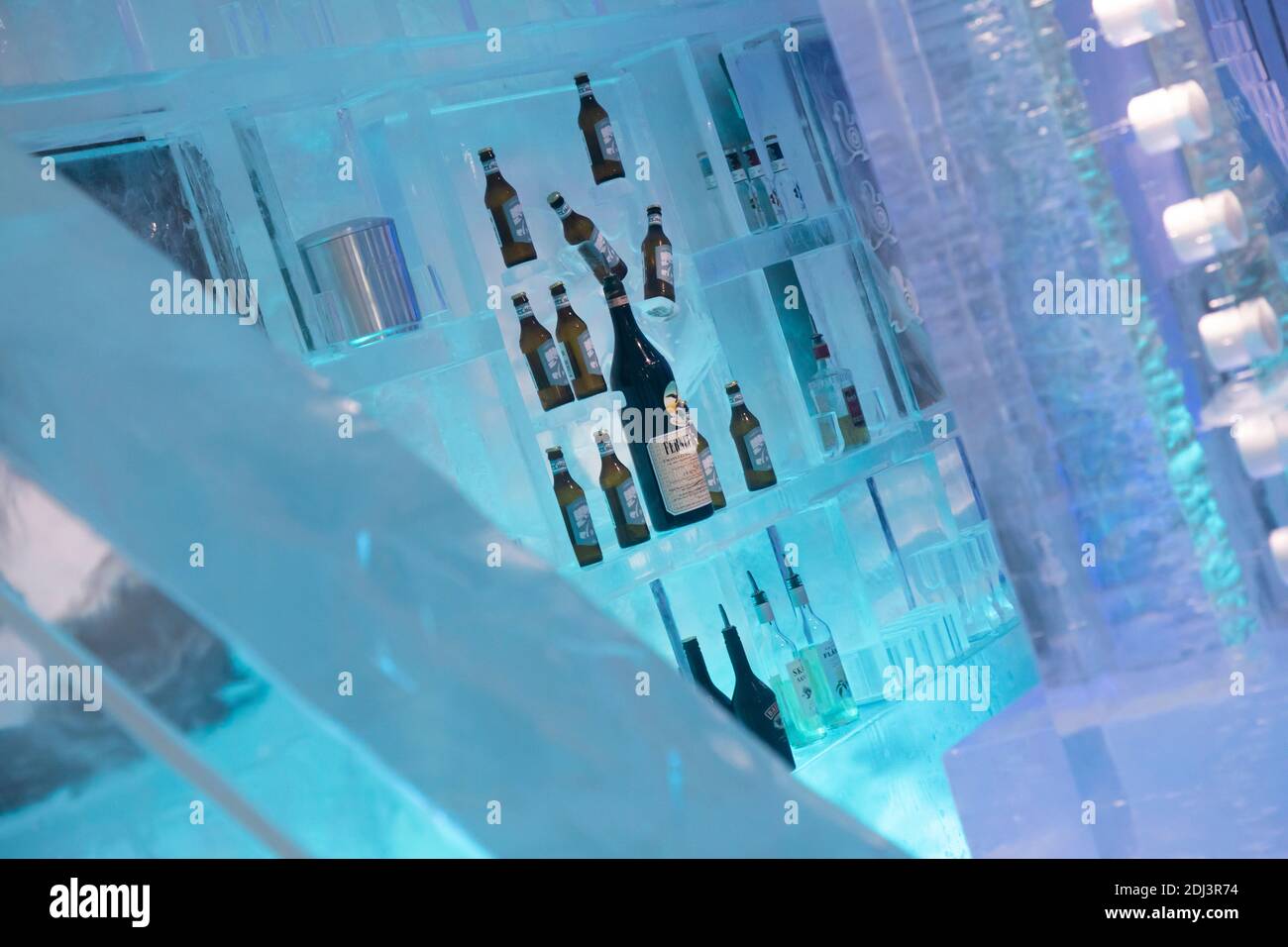 Jukkasjarvi, Kiruna province, Lapland, Sweden - March 4, 2020: the ...