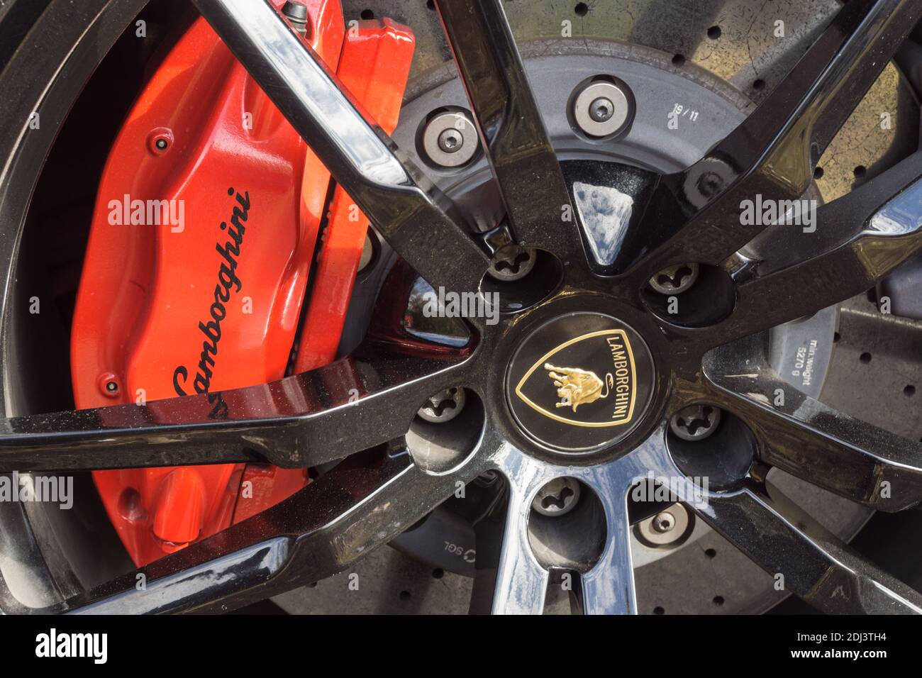 Lamborghini Brake Caliper High Resolution Stock Photography and Images ...